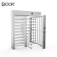 China 304 Stainless Steel Full Height Turnstile Pedestrian Revolving Gate Access Control System for sale