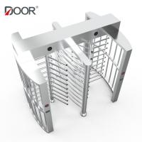 China 304 Stainless Steel Dual Lane Full Height Turnstile Gate For Gym for sale