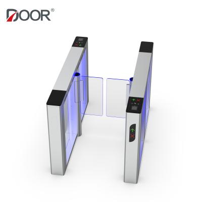 China Stainless Steel And Acrylic Arm Pedestrian Swing Speed Gate Passage Wide 1200mm for sale