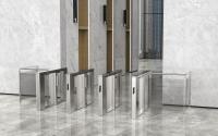 China IP42 Speed Gate Turnstile Acrylic Arm 1 Meter Cabinet Limited Place Project Use for sale