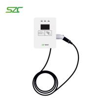 China Customizable Type2 EU Plug SZC 7kW 11kW 22kW Beautiful Temper Glass EV Charger for Commercial in Indoor Parking Lots for sale