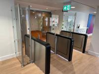 China Smart Speed Gate Turnstile with Servo Motor for Access Control for sale