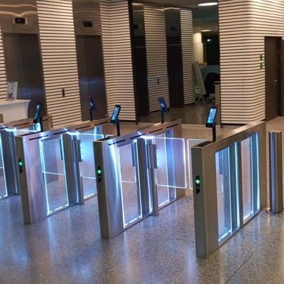 China Silver Speed Gate Turnstile Fastlane Turnstile for sale