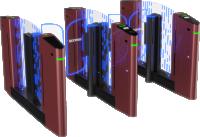 China Smart Speed Gate Turnstile with Servo Motor for Access Control for sale