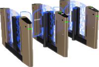 China Smart Speed Gate Turnstile with Servo Motor for Access Control for sale