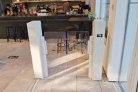China Smart Speed Gate Turnstile Gate Swing Gate Servo Motor for Art Gallery Coffee Bar for sale