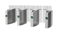 China 40W 550mm Width Cards Reader Glass Sliding Turnstile for sale