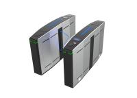 China Flap Barrier Gate Turnstile Pedestrian Access Gate With Card Reader for sale