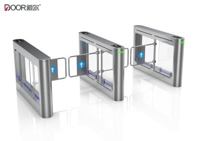 China Supermarket Waist Height Swing Gate Turnstile 1200mm Passage Width for sale
