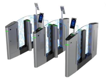China Anti Trailing Speed Gate Turnstile Witmm Acrylic Glass Arm Adjustable Opening Speed for sale