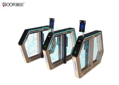 China Champagne Gold Electronic Turnstile Gates With Multiple Color Light for sale