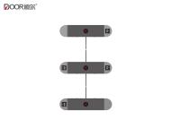 China IC Card Reader Flap Gate Barrier 0.2S Reacting Access Control Turnstile for sale