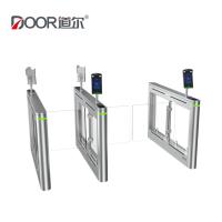China Shenzhen DOOR Super Slim Stainless Steel Infrared Sensing Swing Gate for sale