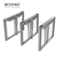 China Fully Automatic Speed Gates System QH Code RFID Swing Turnstile Barrier For Banks And Hotels for sale