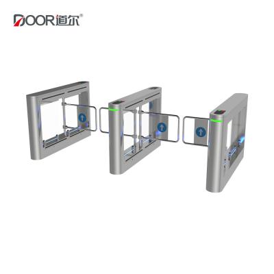 China Self Designed Security Swing Barrier Gate With Facial Recognition IC Card QR Code for sale
