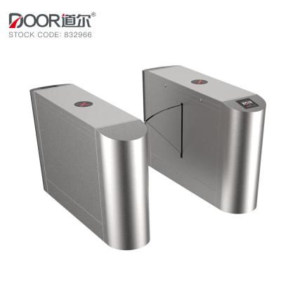 China Acrylic Arm Single Bidirectional RS485 Flap Barrier Gate Access Control for sale