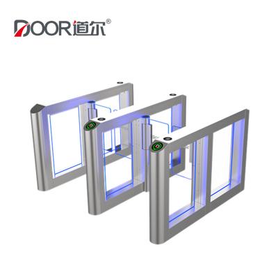 China OEM Logo Customized Lobby Swing Gate Turnstile With Card Reader Control for sale