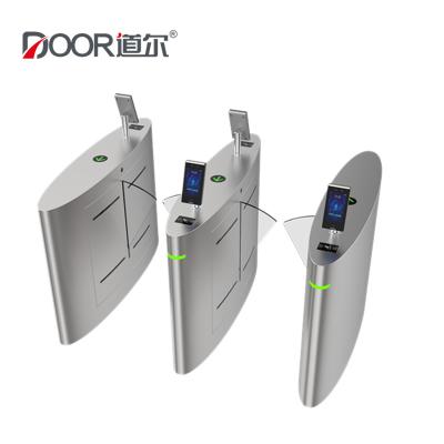 China Automatic Flap Barrier Turnstile Gate With Biometric System For Access Control Solution for sale