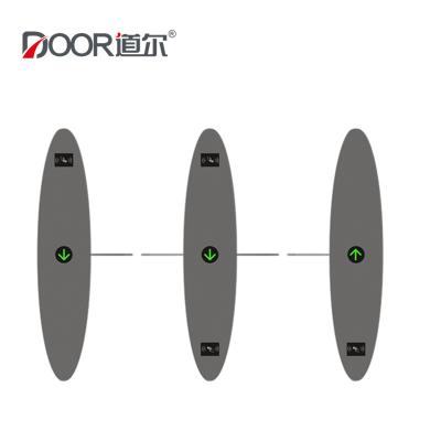 China Touchless Access Control Security Pedestrian Acrylic Wing Flap Barrier Gate For Liberary for sale