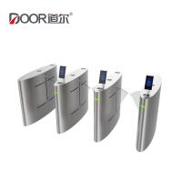 China Face Recognition And Temperature Turnstile Flap Barrier Gate For Office Access Control for sale