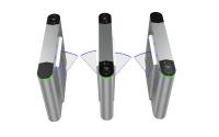 China Portable Night Use Flap Barrier Mechanism Moisture-Proof Turnstile Shenzhen Access Control Turnstile Gate for sale