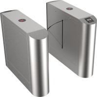China 304 Stainless Steel High Security Automatic Flap Barrier Gate Turnstile With IC/ID Card Reader for sale