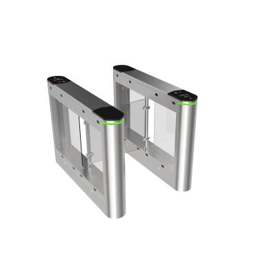 China 304 Stainless Steel Swing Gate Turnstile 1200mm Channel Width For Supermarket for sale
