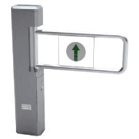 China 0.5S Open Close Time Stainless Steel Servo Motor Acrylic Arm Column Swing Turnstile Gate for sale