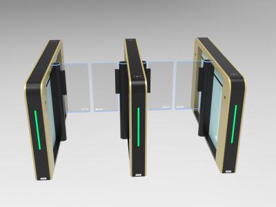China Aluminum Alloy Speed Gate Turnstile SUS304 Brushed IP42 RS485 for sale