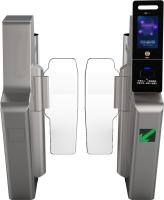 China 304 Stainless Steel Dry Contact Indoor Swing Border Control Speed Gate With Servo Motor for sale