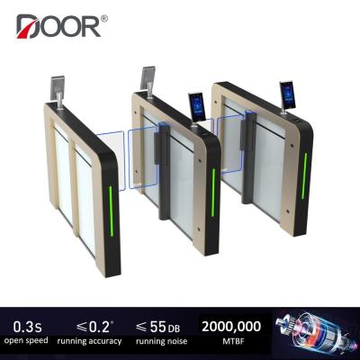 China 0.3S Open Alluminum Alloy Face Recognization Speed Gate Turnstile for sale