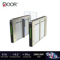China Thin Speed Turnstile Gate Entrance Screwless Champage Electroplated Stainless Steel for sale