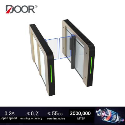 China Easy Installation Indoor Use Speed Gate Swing Turnstile With Servo Motor for sale