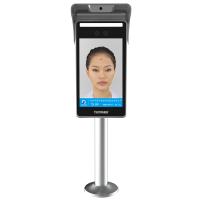 China 8 Inch Slim AI Face Recognition Terminal With Fever Detection for sale