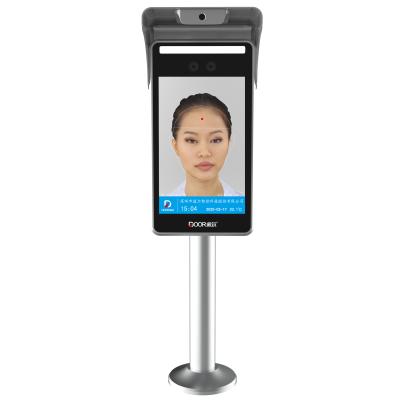 China 8 Inch Slim AI Face Recognition Terminal With Fever Detection for sale