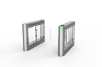 China Stainless Steel And Acrylic Arm Pedestrian Swing Gate Wide Passage 1200mm Available for sale
