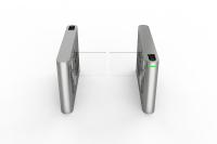 China Stainless Steel And Acrylic Arm Pedestrian Swing Gate Wide Passage 1200mm Available for sale