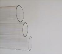 China Trasnparent Customized Explosion Proof Tube 200 Degree  Anti Shock Led Tube Glass for sale
