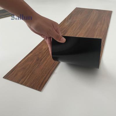 China Easy Installation Wood PVC SPC Click Flooring Glue Down Tiles 0.3mm/0.5mm Wear Layer for sale