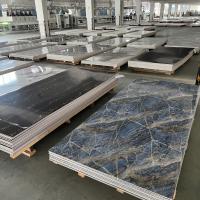 China Modern Design Style High Glossy UV Coating PVC Marble Sheet Waterproof and Waterproof for sale