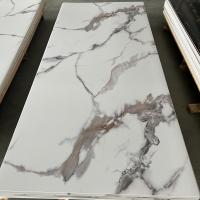 China 2.5mm Thickness PVC Faux Marble Sheet for Indoor Wall Decoration in High Demand for sale