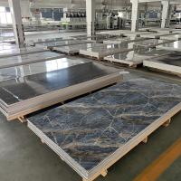 China Hot Stamp PVC Faux Marble Sheet for Wall Decoration 1220x2440mm 1220x2800mm from Chinese for sale