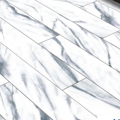 China Waterproof Wood Grain Interlocking Tiles 100% Environmentally Friendly Vinyl SPC Flooring for sale