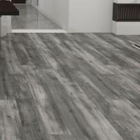 China Grey Wood Pisos Adesivo Click Coating Click Lock Vinyl Flooring for Apartment Decoration for sale