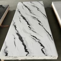China Durable Waterproof Marble Design Pvc UV Marble Finish Sheet Wall Panel for Apartment for sale