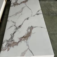 China Durable Waterproof Marble Design Pvc UV Marble Finish Sheet Wall Panel for Apartment for sale