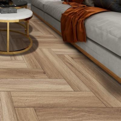 China Waterproof Indoor 4mm/5mm/7mm Click Lock Rigid Spc Flooring Herringbone Plastic Tiles for sale