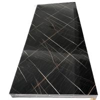 China Long Side Click and Glue Installation PVC Marble Sheet Board for Hotel House Decoration for sale