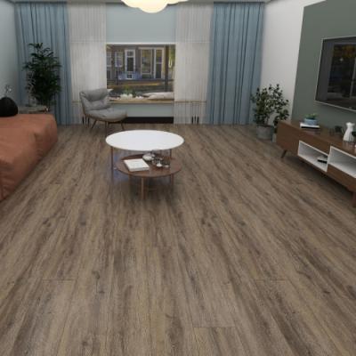 China 4.0-6.0mm Thickness Click Interlocking PVC Floor Tiles Wooden Texture SPC Flooring for sale