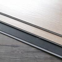 China 8mm SPC Flooring Tiles with Gray Vinyl Click Design UV Coating and Unilin Click System for sale